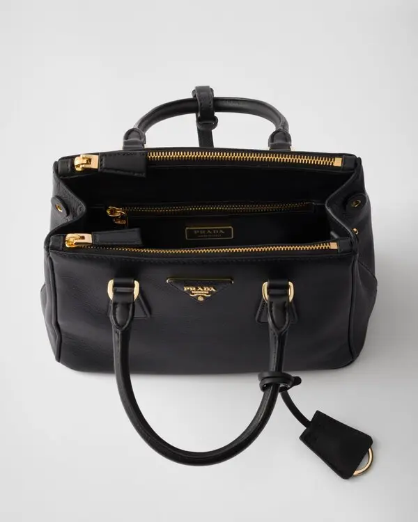 Prada Galleria Small Leather Bag - Black