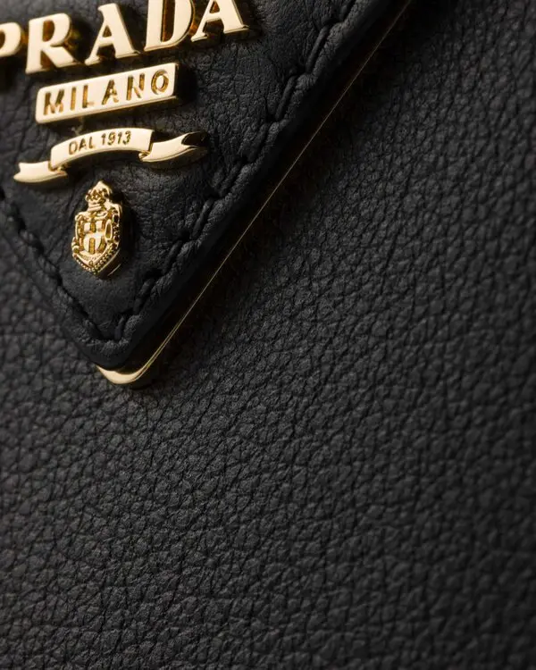 Prada Galleria Small Leather Bag - Black