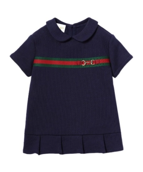 Gucci Baby Cotton Dress With Web Detail
