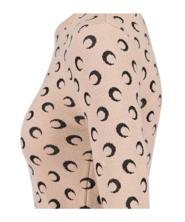 MARINE SERRE Moon Jacquard Cropped Jumper