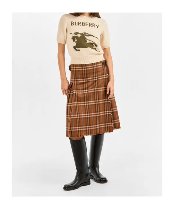 Burberry Crew Neck Short Sleeve Sweater