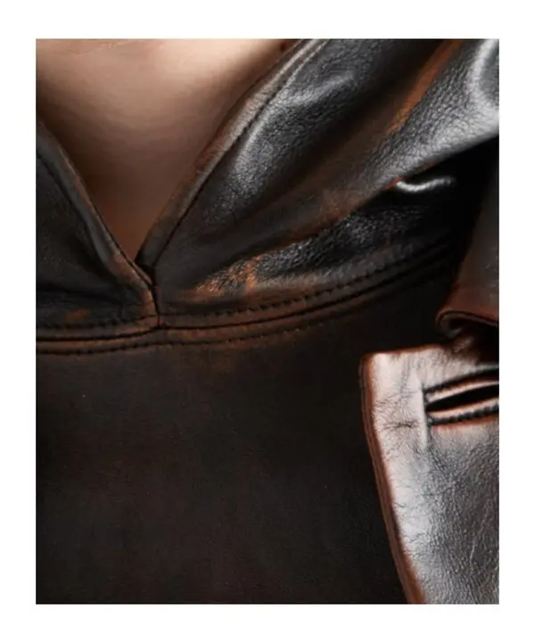 Prada Nappa Leather Hoodie