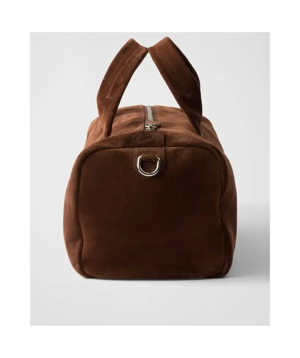 Prada Small Suede Duffle Bag