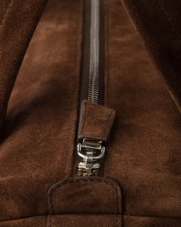 Prada Small Suede Duffle Bag