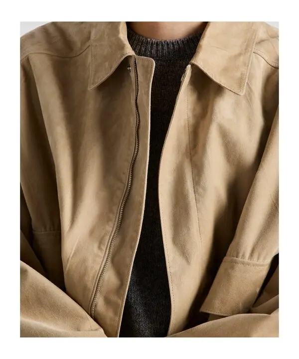 Prada Suede And Cotton Bomber Jacket
