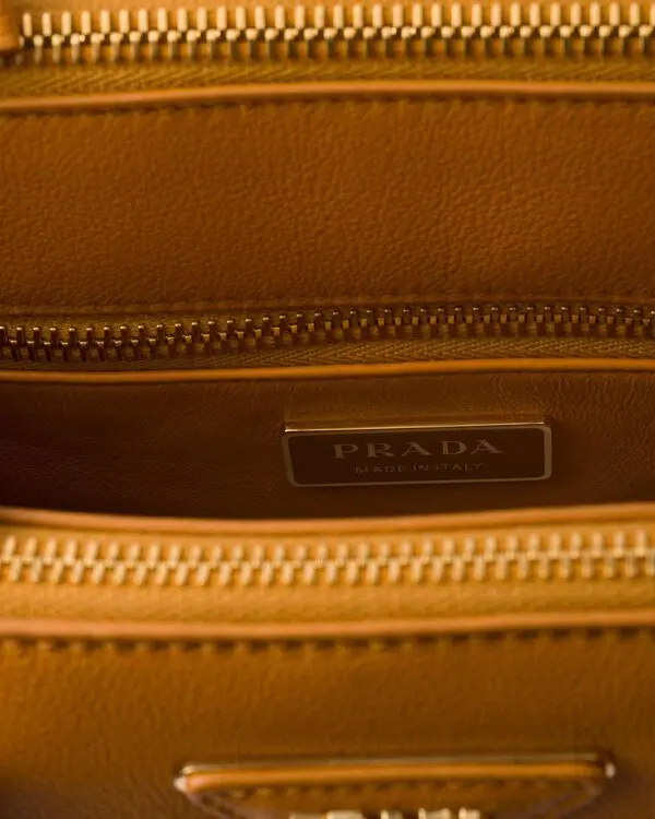 Prada Galleria Small Leather Bag - Brown
