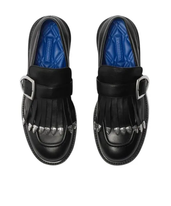 Burberry Cobble Loafers With Equestrian Knight Logo Detailing