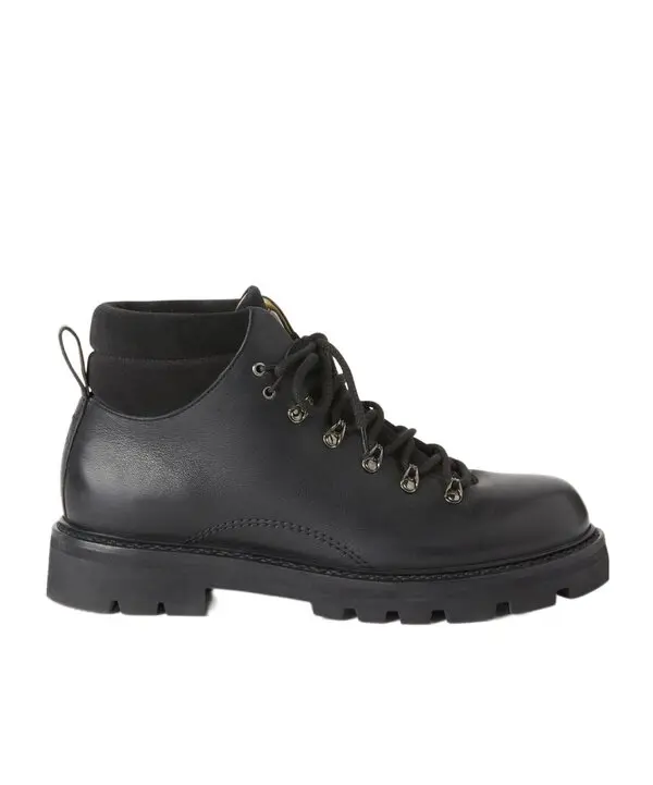 Loro Piana Beinn Walk Lace-up Ankle Boots - Black