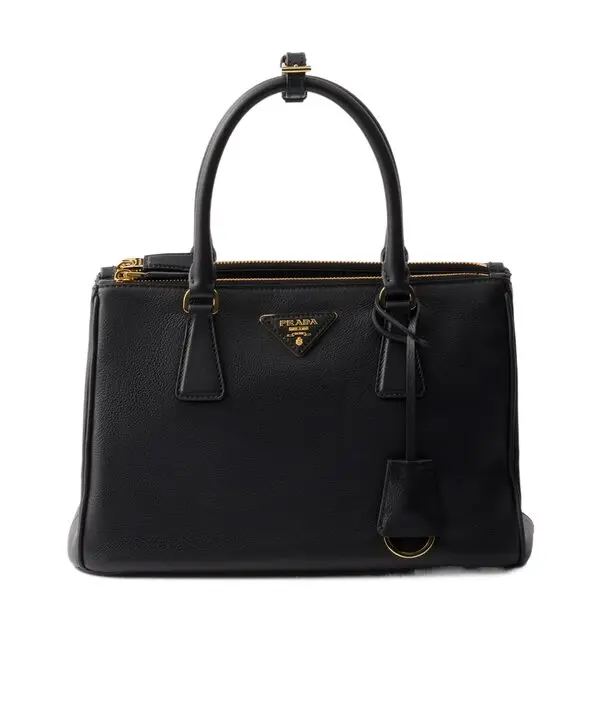 Prada Galleria Medium Leather Bag - Black
