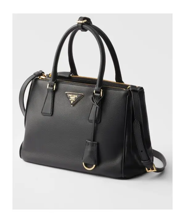 Prada Galleria Medium Leather Bag - Black
