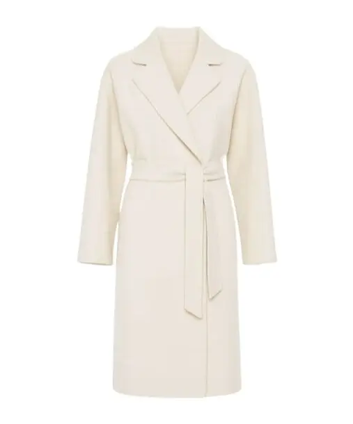 Max Mara Ajaccio Belted Coat - White