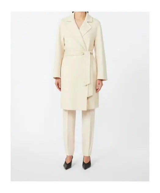Max Mara Ajaccio Belted Coat - White
