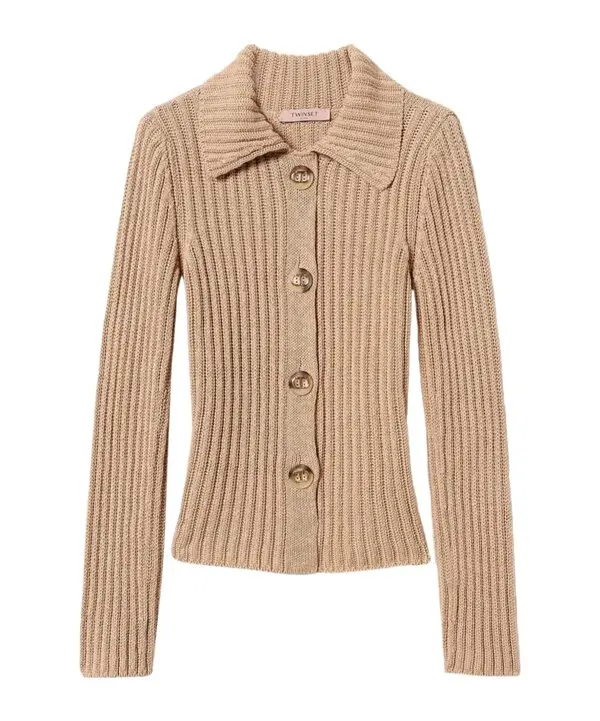 TWINSET Oval T Buttons Cardigan