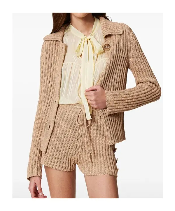 TWINSET Oval T Buttons Cardigan
