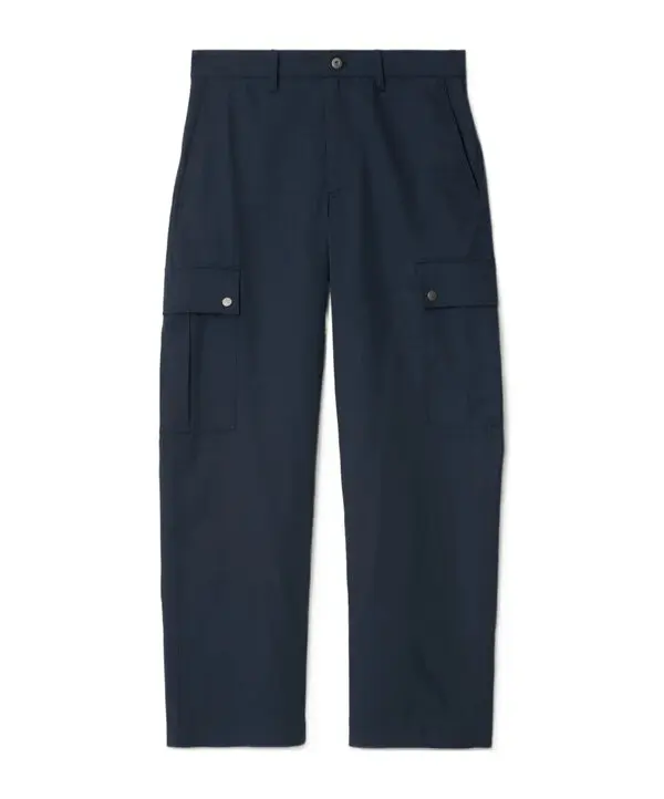 Burberry Cotton Blend Cargo Trousers