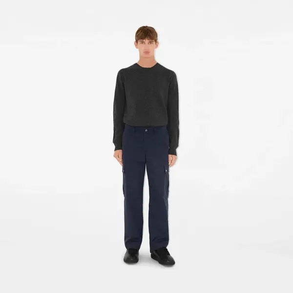 Burberry Cotton Blend Cargo Trousers