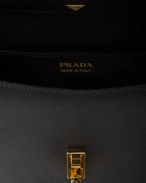 Prada Saffiano Leather Flap Shoulder Bag