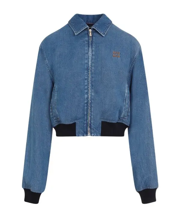 Miu Miu Embellished Denim Jacket