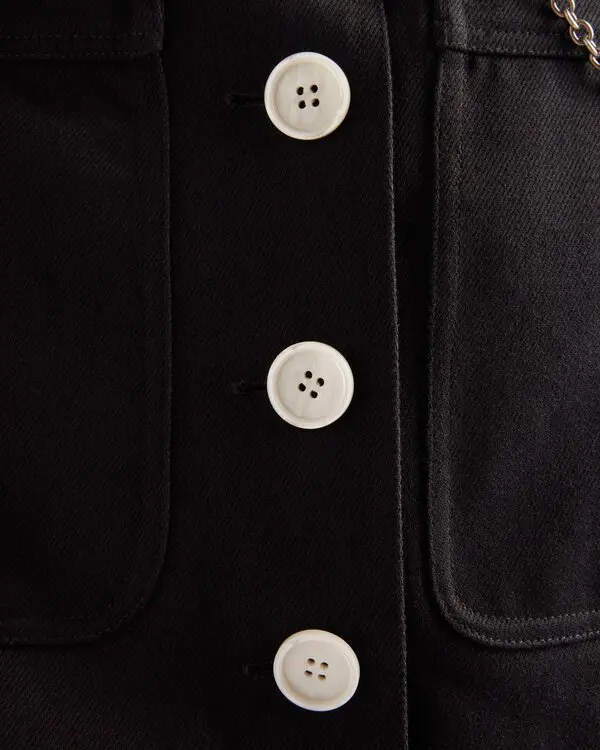 Prada Cotton Drill Flared Skirt