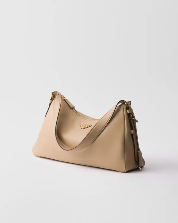 Prada Aimée Large Leather Shoulder Bag