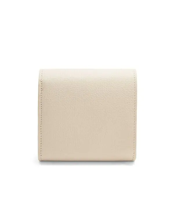 Loewe Anagram Compact Flap Wallet In Pebble Grain Calfskin