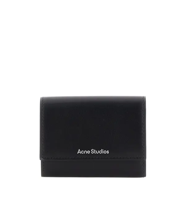 Acne Studios Logo Detailed Trifold Wallet