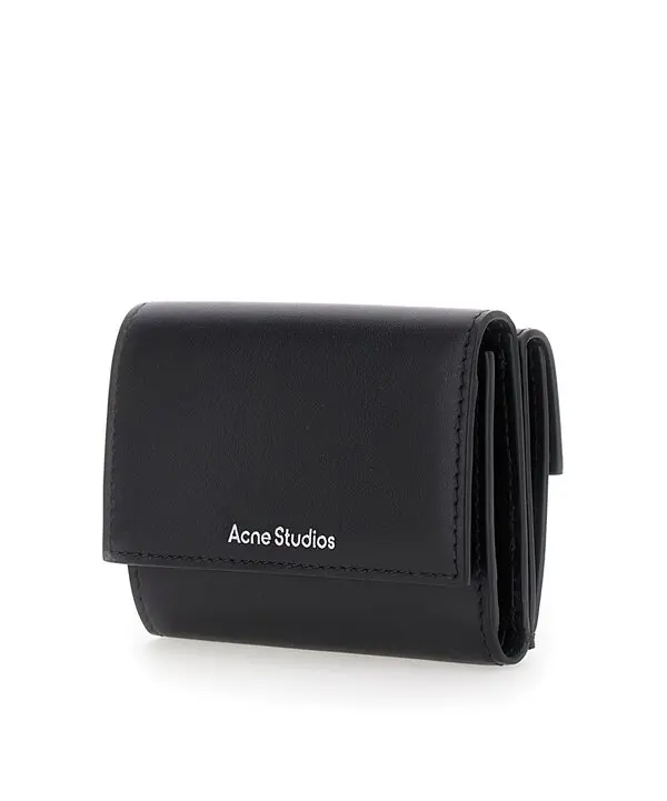 Acne Studios Logo Detailed Trifold Wallet