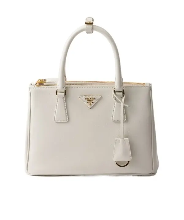 Prada Galleria Medium Leather Bag - White