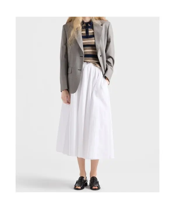 Prada Single-breasted Checked Grisaille Jacket