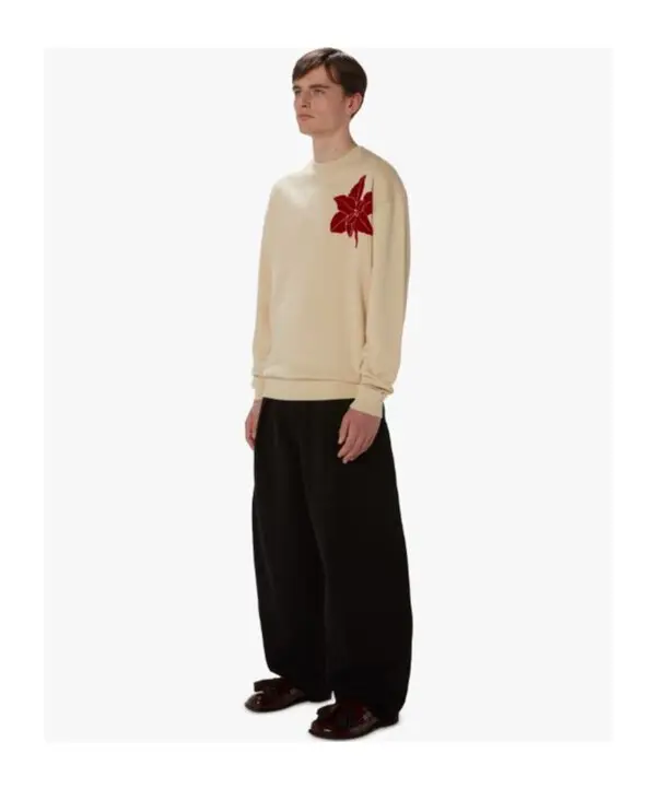 J.W.ANDERSON Floral-print Organic Cotton Sweatshirt