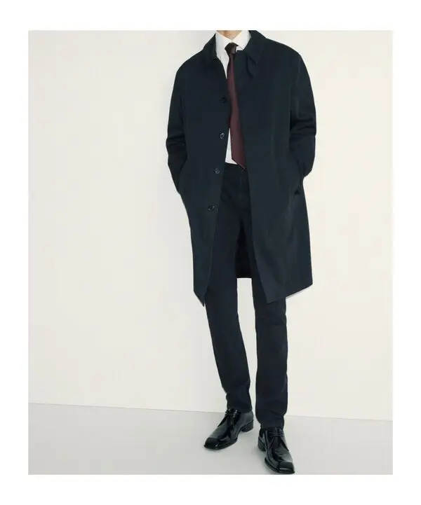 Saint Laurent Mackintosh Coat In Water-repellant Canvas