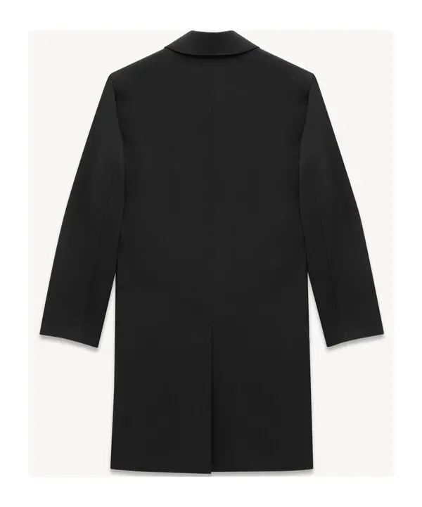 Saint Laurent Mackintosh Coat In Water-repellant Canvas