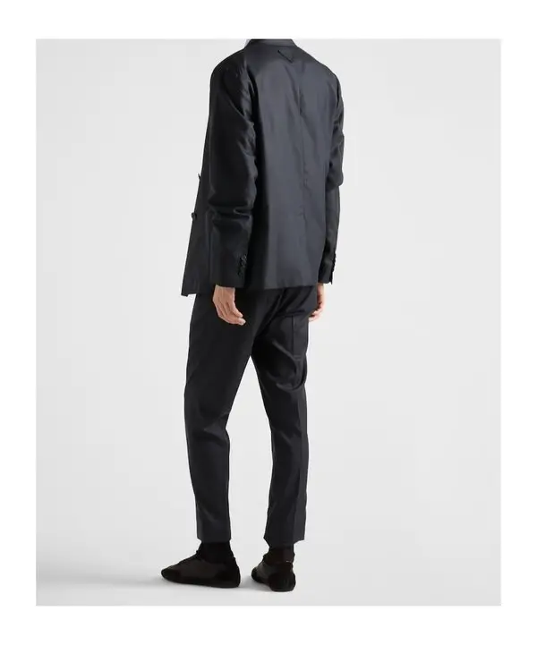 Prada Double-breasted Silk Jacket