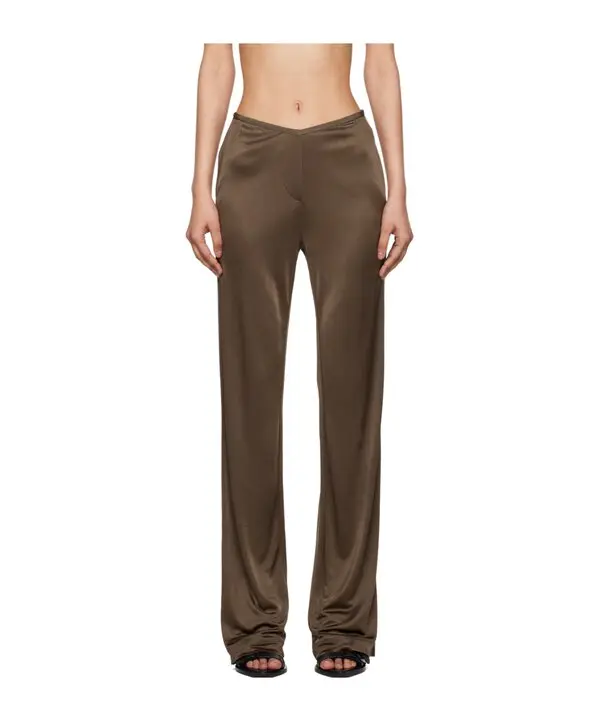 Helmut Lang Satin Finish Flared Trousers