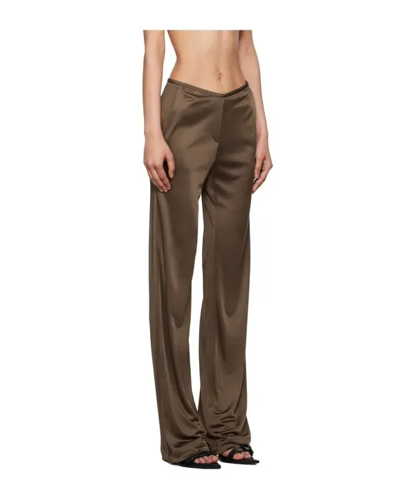 Helmut Lang Satin Finish Flared Trousers