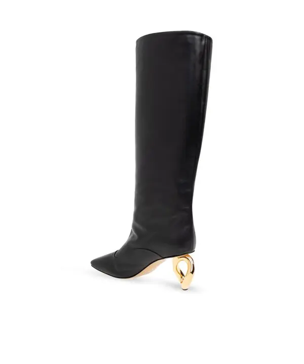 J.W.ANDERSON Chain Heel 75mm Leather Boots