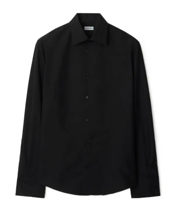 Burberry Slim Fit Cotton Silk Tuxedo Shirt