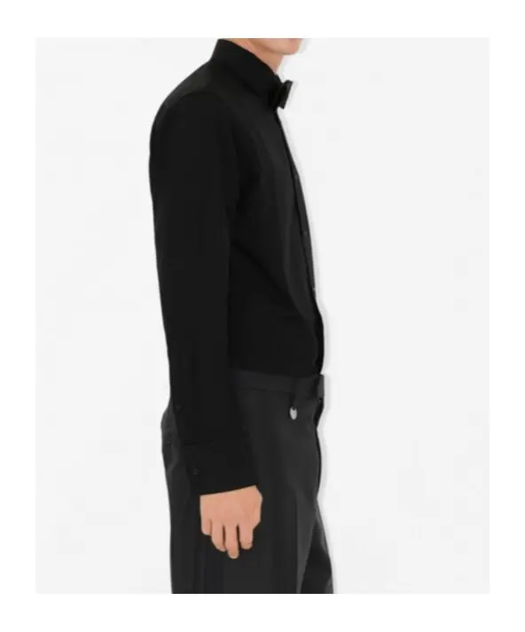 Burberry Slim Fit Cotton Silk Tuxedo Shirt