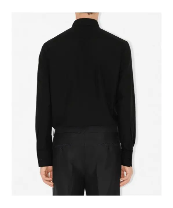 Burberry Slim Fit Cotton Silk Tuxedo Shirt