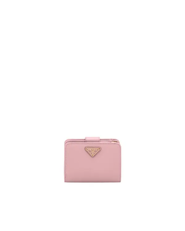 Prada Small Saffiano Leather Wallet - Peach