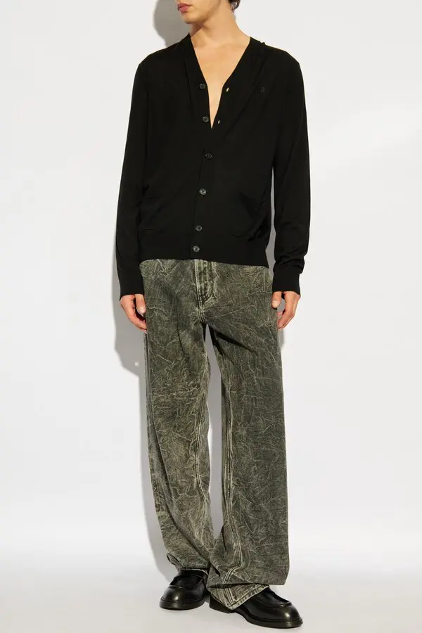 Dsquared2 Logo Embroidered Knitted Cardigan