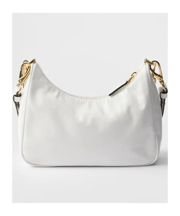 Prada Re-edition Mini Patent Leather Bag - White