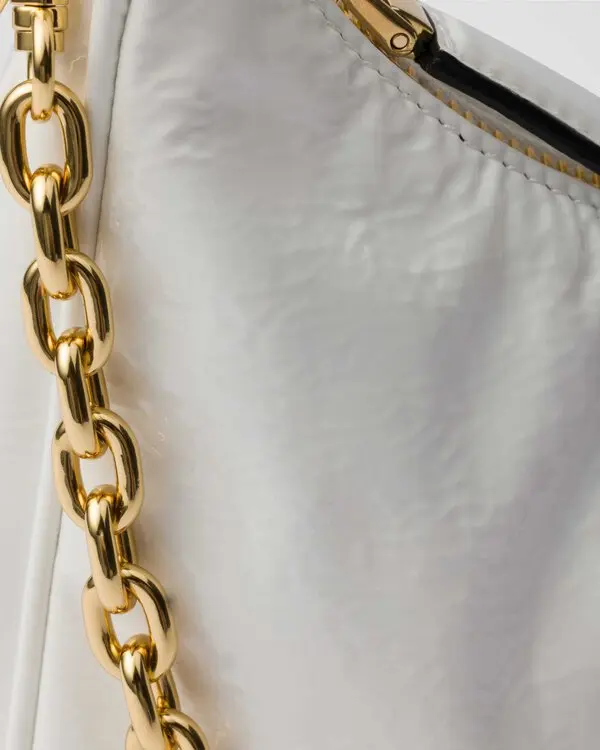 Prada Re-edition Mini Patent Leather Bag - White
