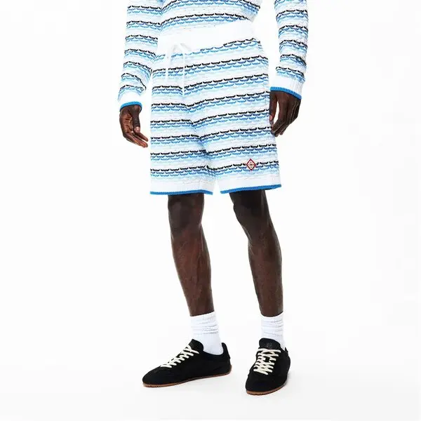 Casablanca Logo Patch Knit Shorts