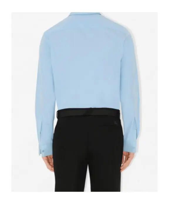 Burberry Slim Fit Ekd-embroidered Formal Shirt