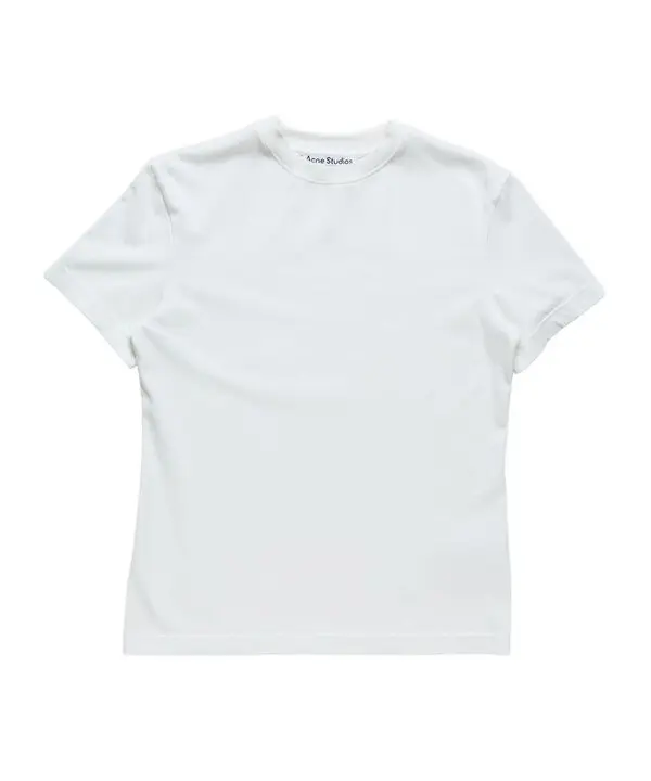 Acne Studios Logo-plaque T-shirt - Ice White
