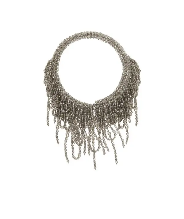 Max Mara Necklace Adorned With Cascading Beads