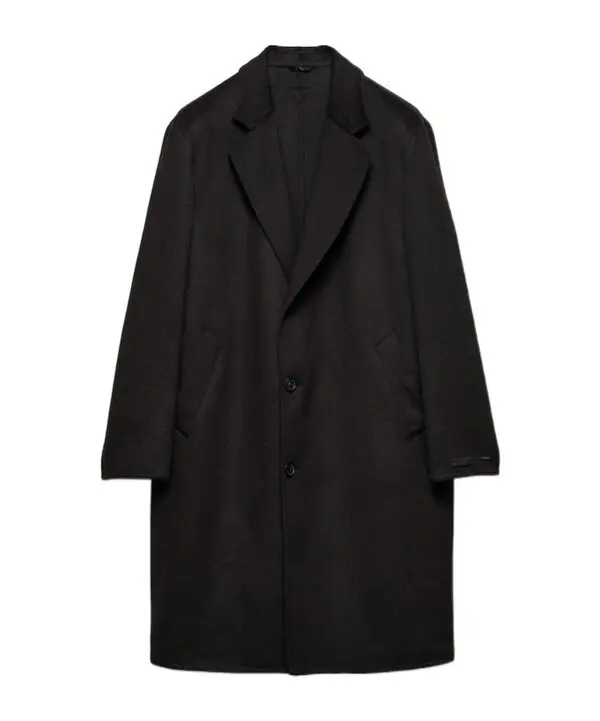 Prada Single-breasted Wool, Angora And Cashgora Coat