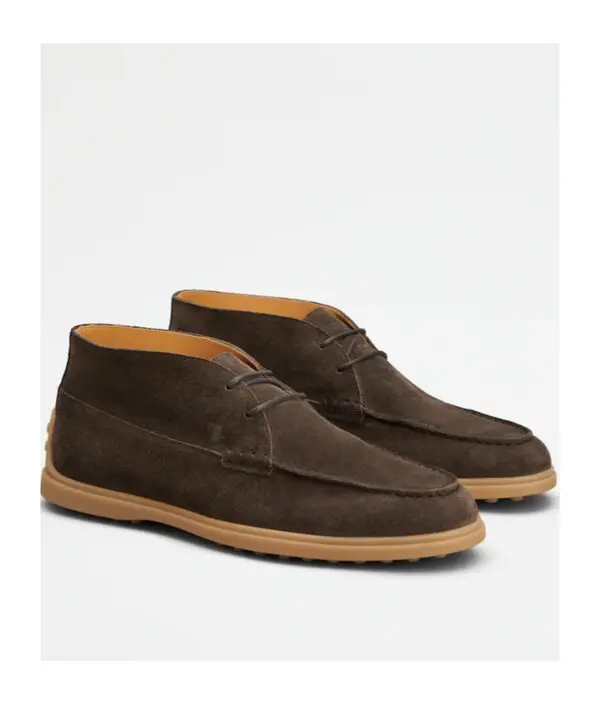 TOD'S Lace-up Suede Flat