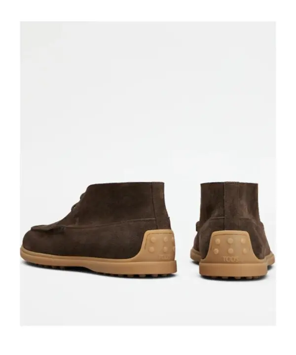TOD'S Lace-up Suede Flat